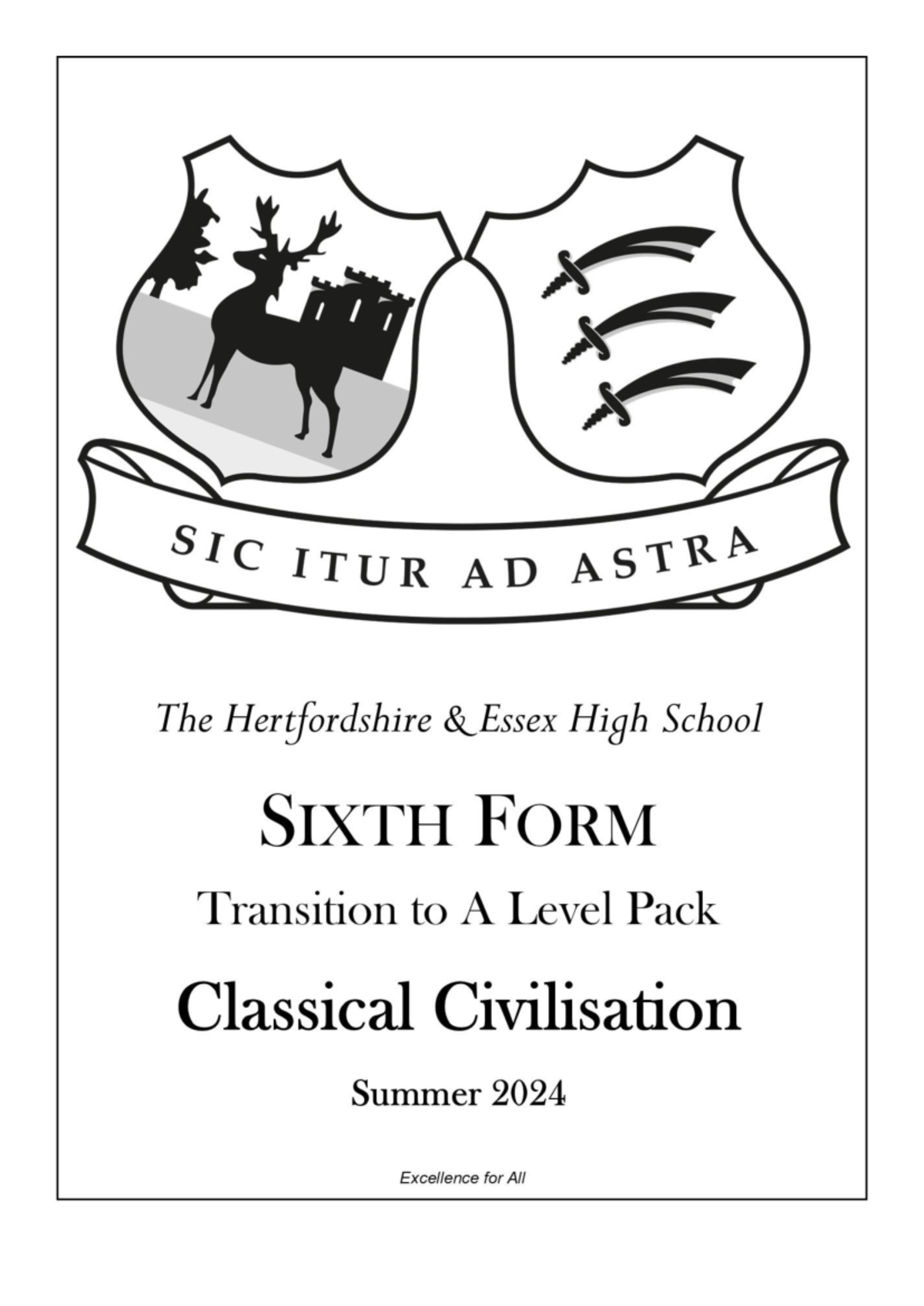 A Level Classical Civilisation H408 Transition Pack 2024 Overview - Studocu