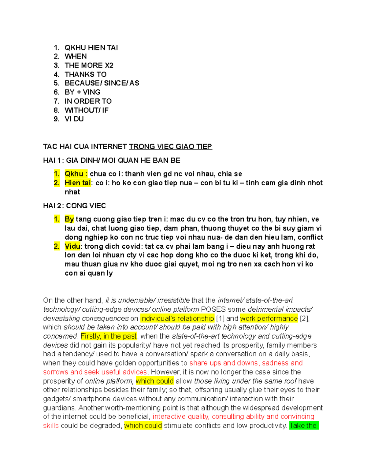 Ielts Task 2 Essay - Impacts of Internet on Communication and Life ...