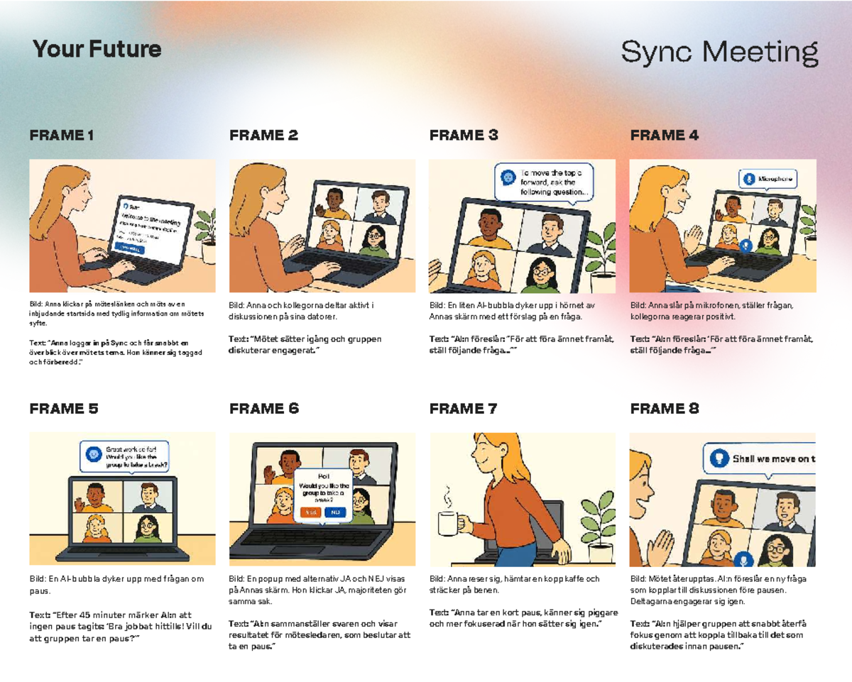 Storyboard for Your Future Sync Meeting: FRAME 1 to FRAME 8 - Studocu