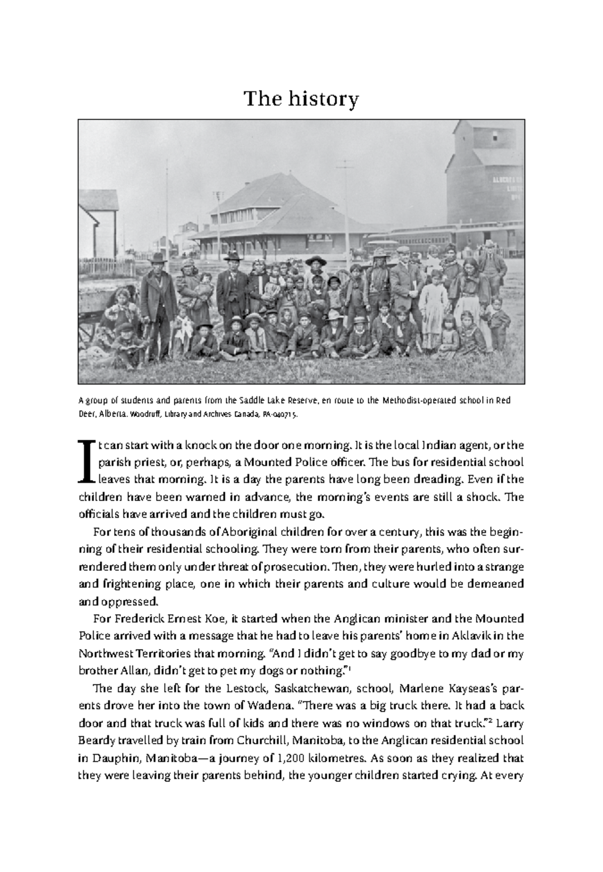 The History of Residential Schools in Canada: A Truth and ...