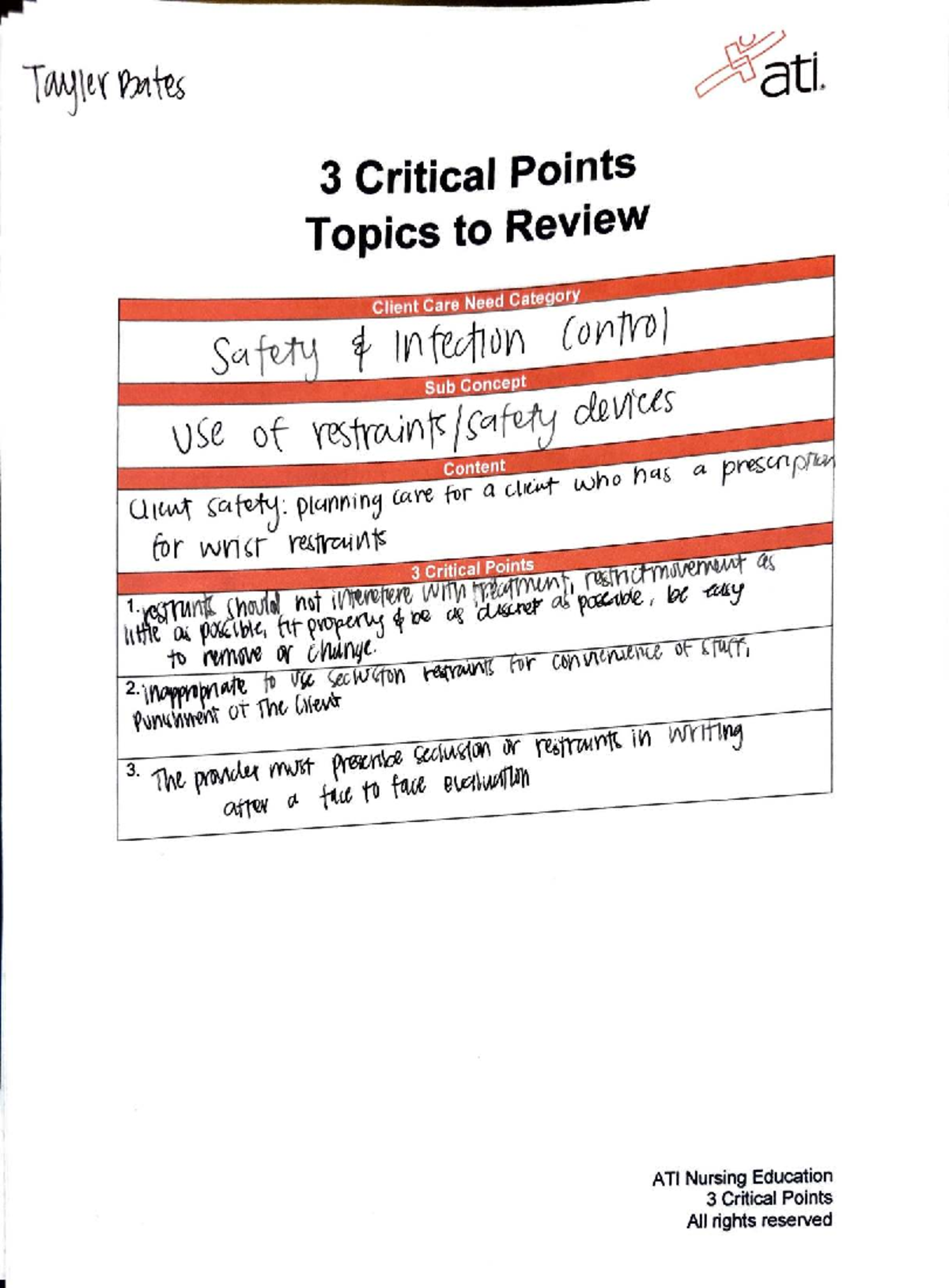 ATI Nursing Education: 3 Critical Points for Client Care Remediation ...
