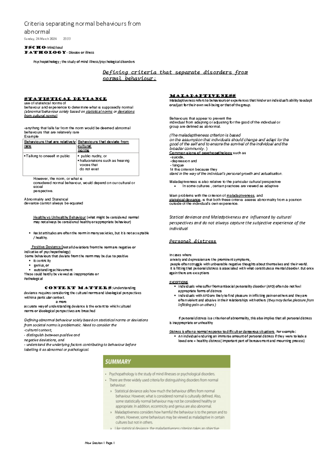 Psychopathology: Criteria for Normal vs. Abnormal Behavior Analysis ...