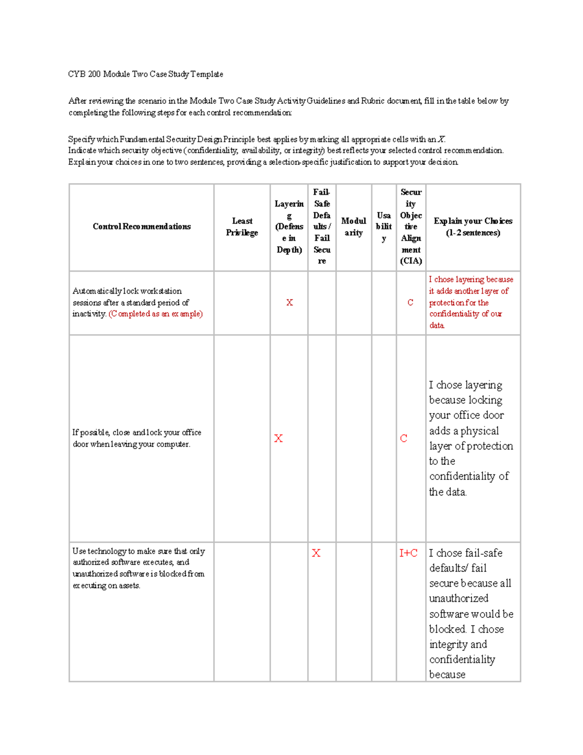 CYB 200 Module Two Case Study: Security Design Principles Analysis ...