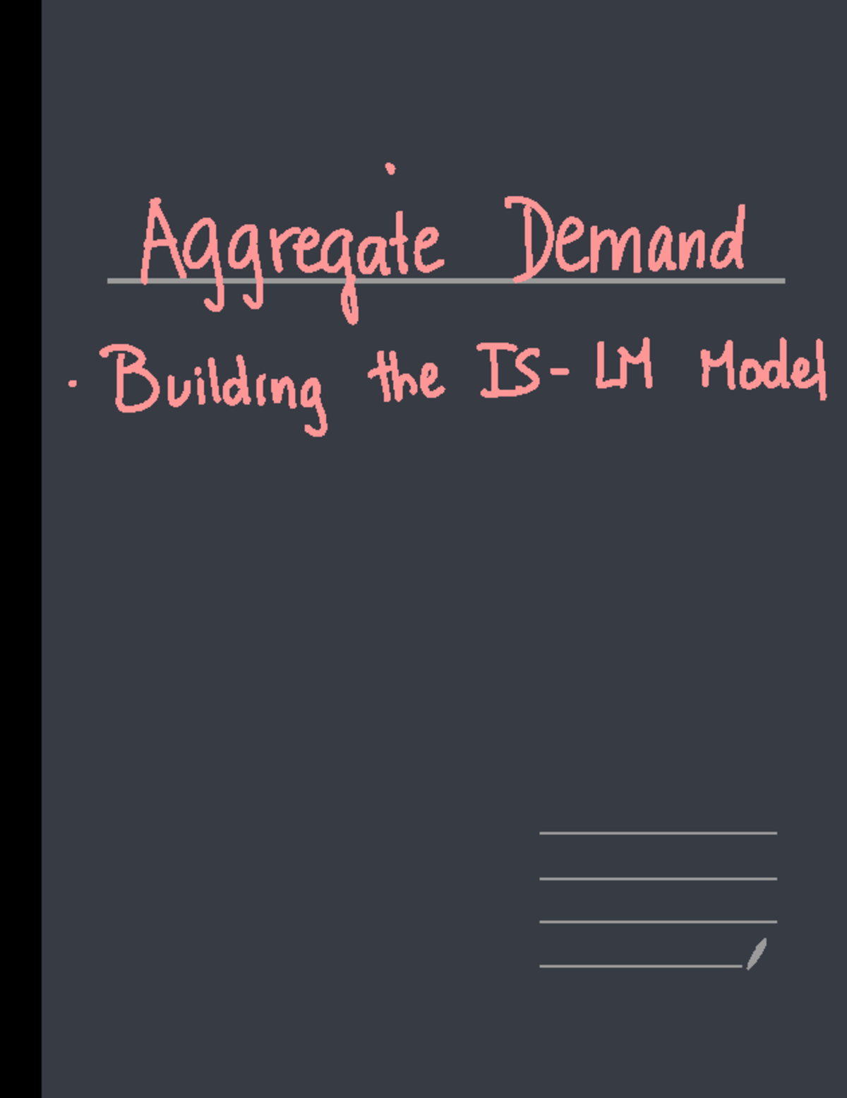 Chapter 11 Aggregate Demand I - Aggregate Demand Building the IS LM ...