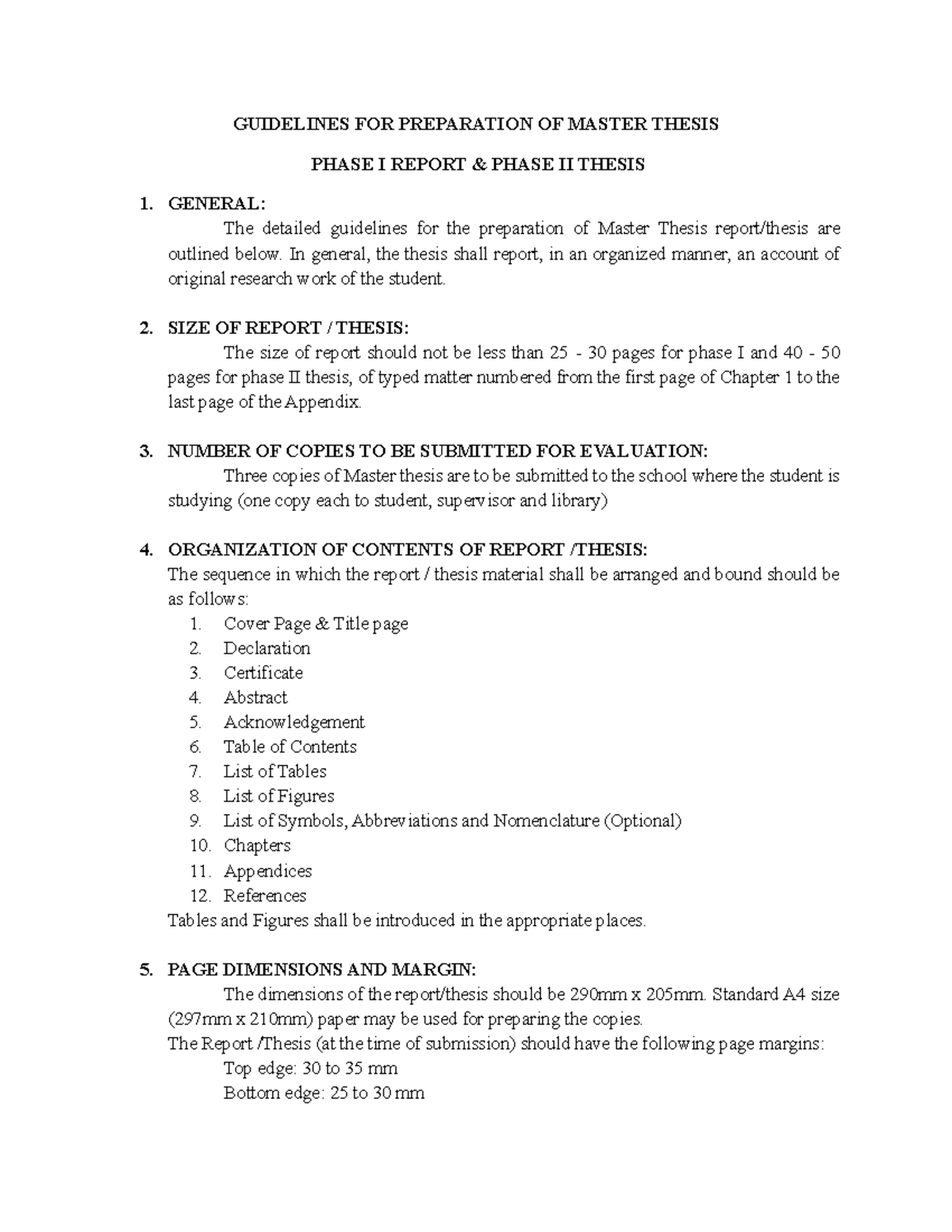 Master Thesis - Format - ml an - GUIDELINES FOR PREPARATION OF MASTER ...