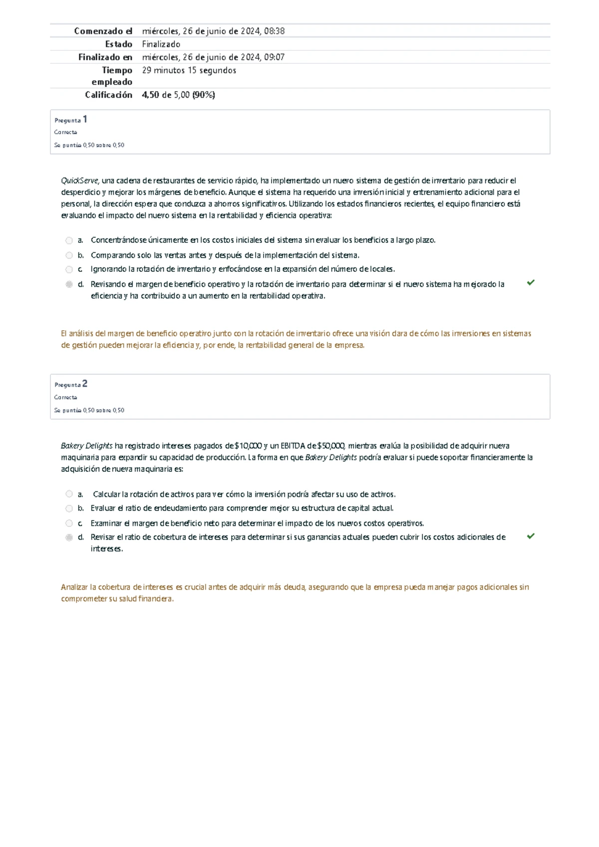 Examen final analisi financiero - 13:21 Examen final: Revisión del ...