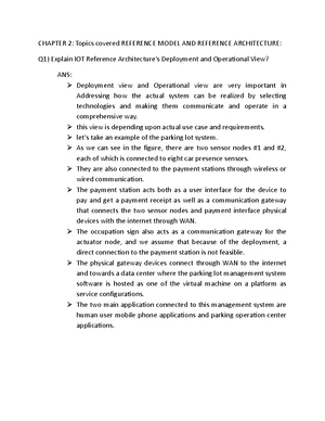 A-IOT reference model and reference architecture(notes) - CHAPTER 2 ...