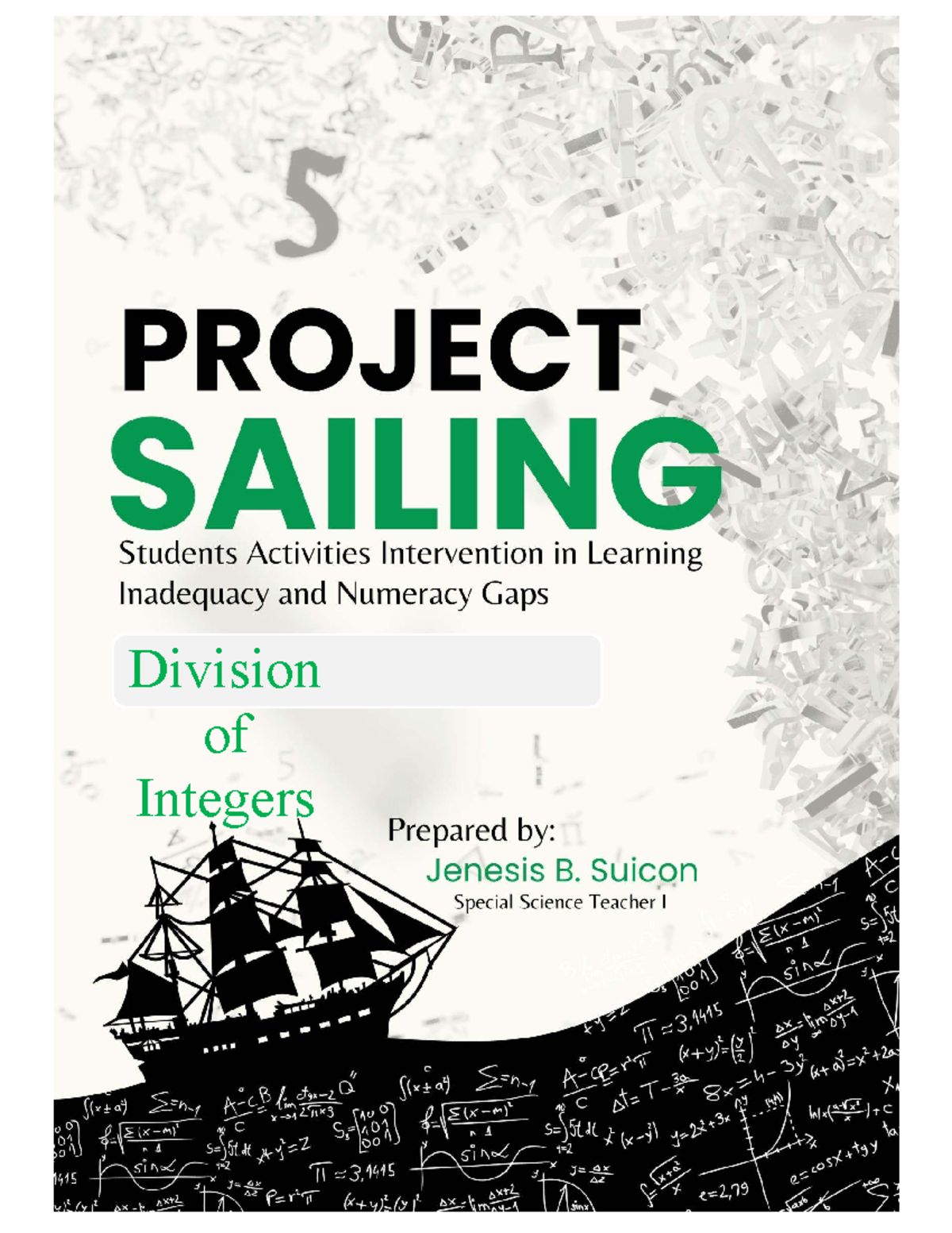 LAS - Division of Integers Learning Activity Sheet - Studocu