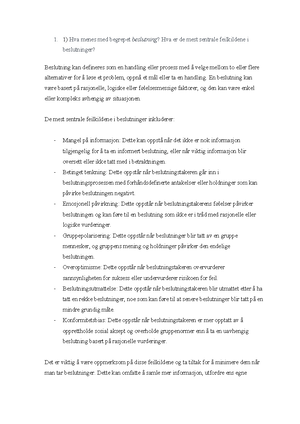 Mekanisk og organisk analyse - - Studocu