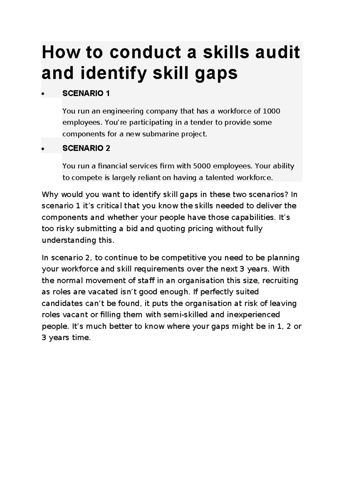 How to Conduct a Skills Audit: Identifying Skill Gaps Effectively - Studocu