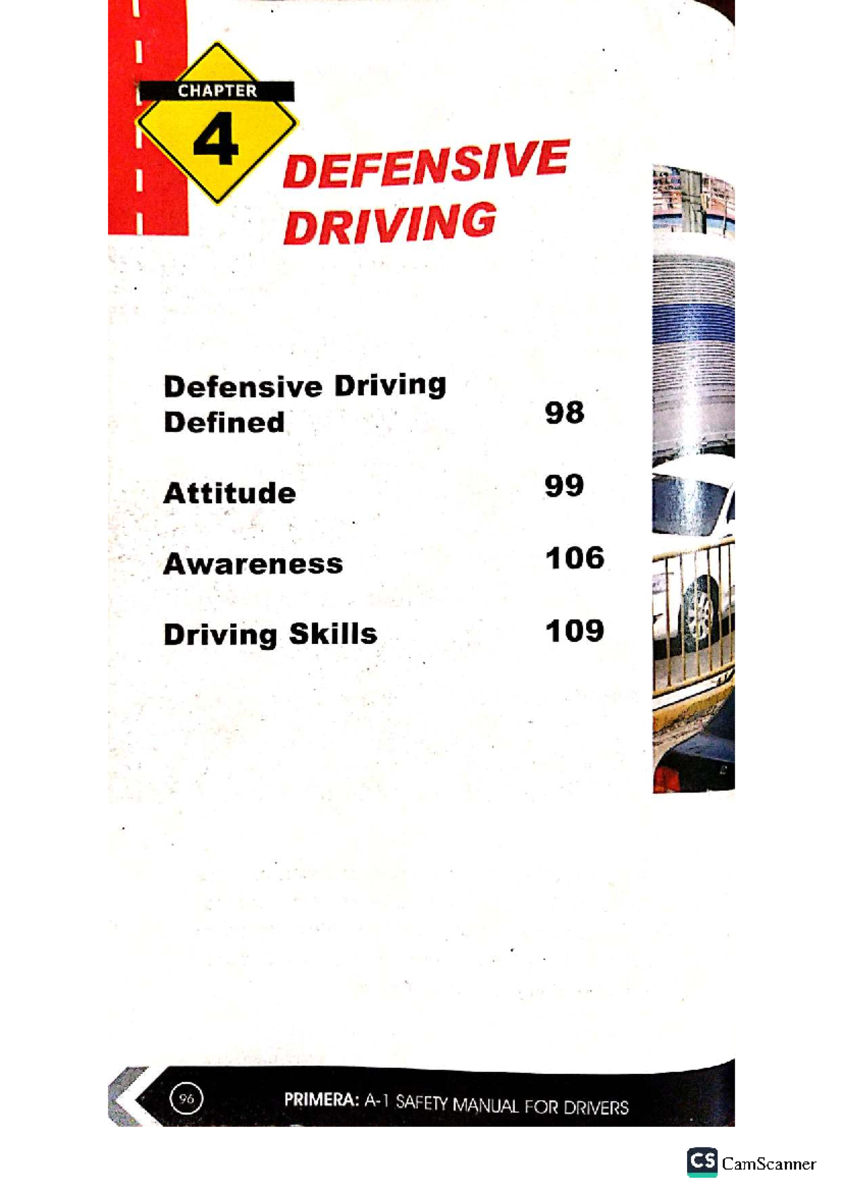 CHAPTER 4: DEFENSIVE DRIVING - Skills, Attitudes, and Safety Techniques ...
