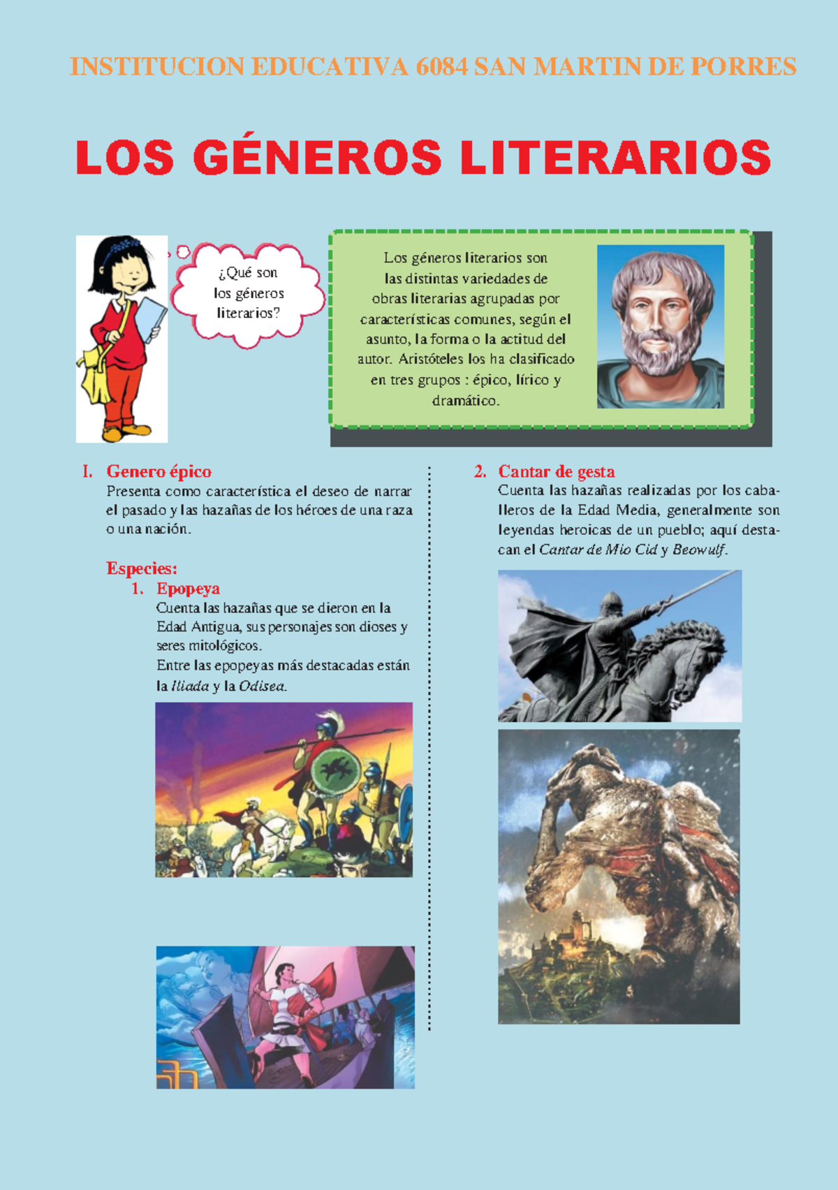 4 LOS Generos Literarios - ¿Qué son los géneros literarios? Los géneros ...