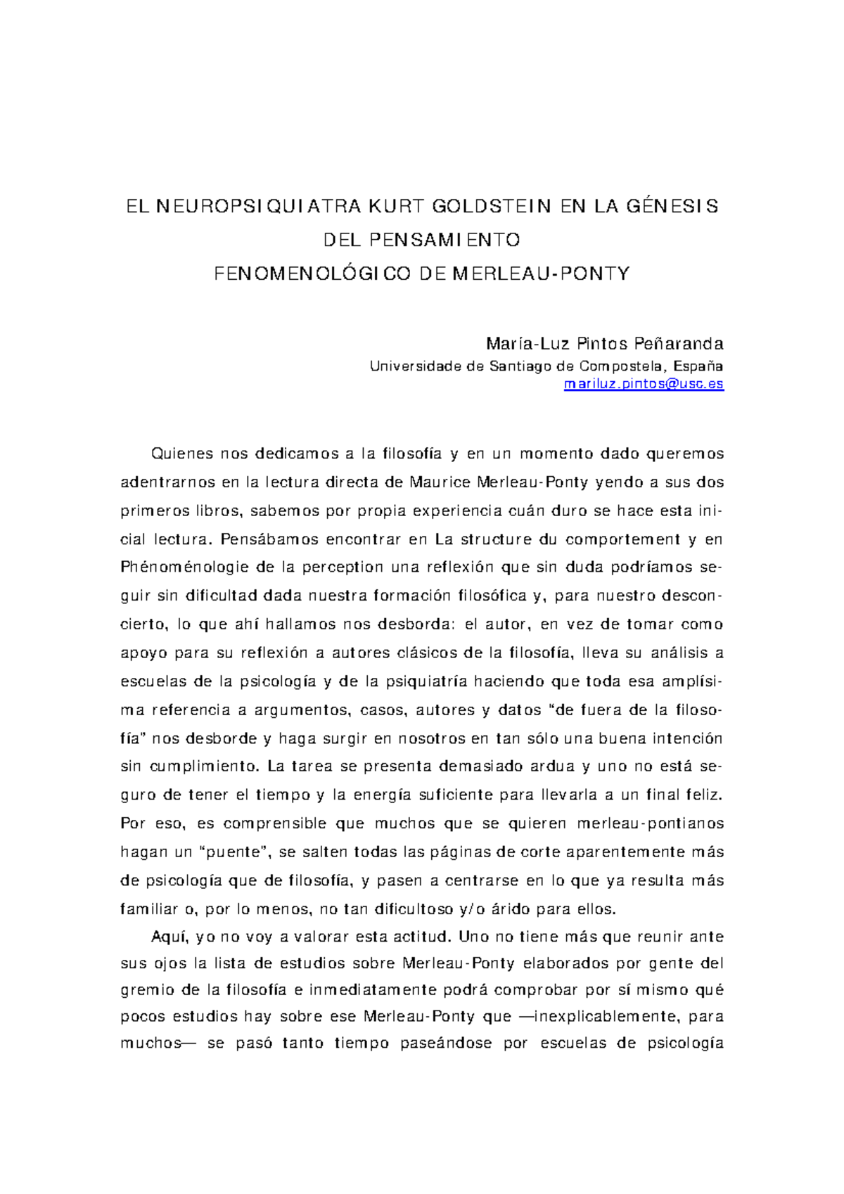 El neuropsiquiatra K. Goldstein y la génesis del pensamiento ...