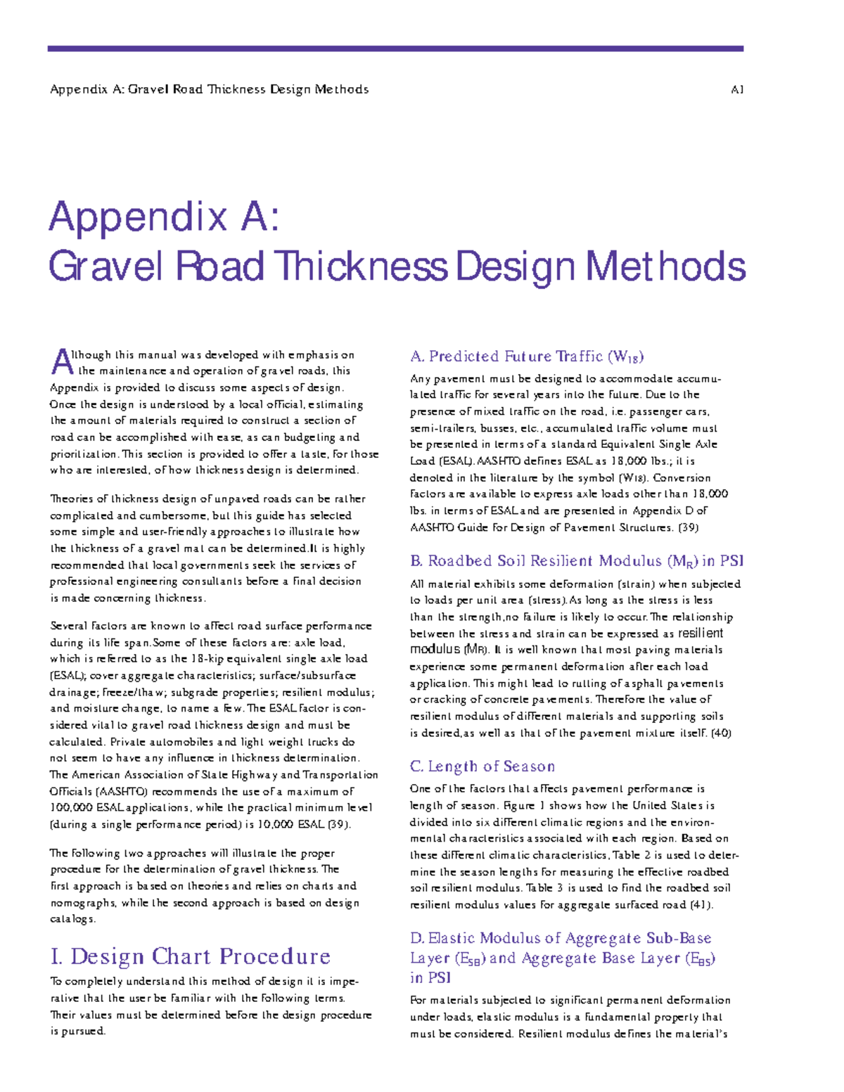 Gravel Road Thickness Design Methods A1: A Comprehensive Guide - Studocu