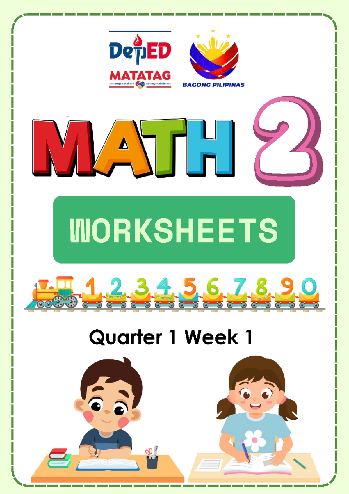 MATH 2 Worksheet: Quarter 1 Week 1 Activities and Exercises - Studocu
