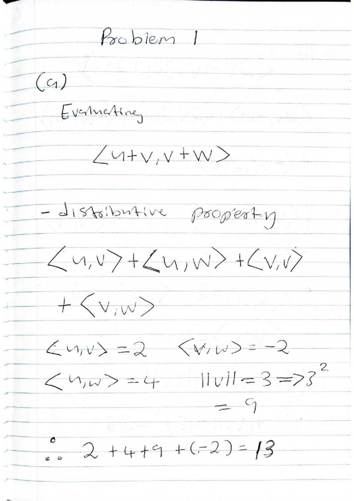 MAT2611 Final Exam: Evaluating Distributive Property & Vectors - Studocu