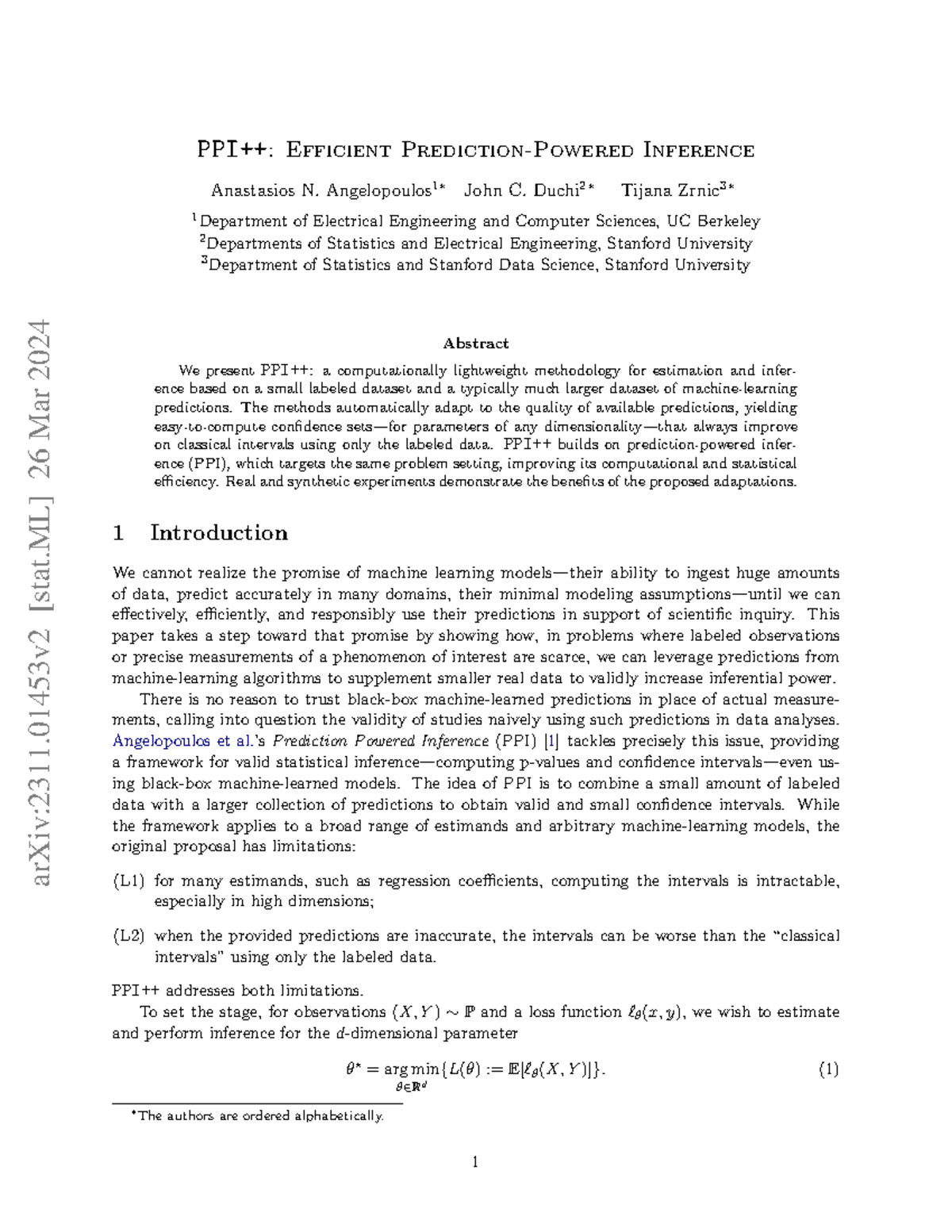 PPI++: Efficient Prediction-Powered Inference Techniques - Studocu
