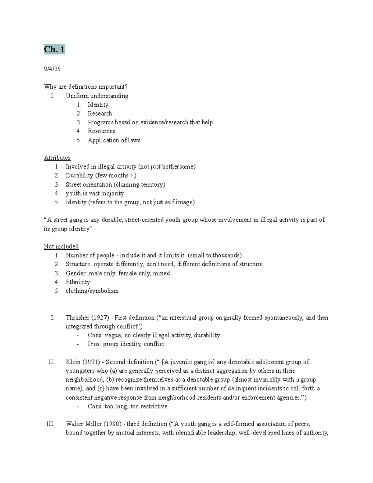 Modern American Gangs: Membership Theories & Definitions (C1-C6) - Studocu