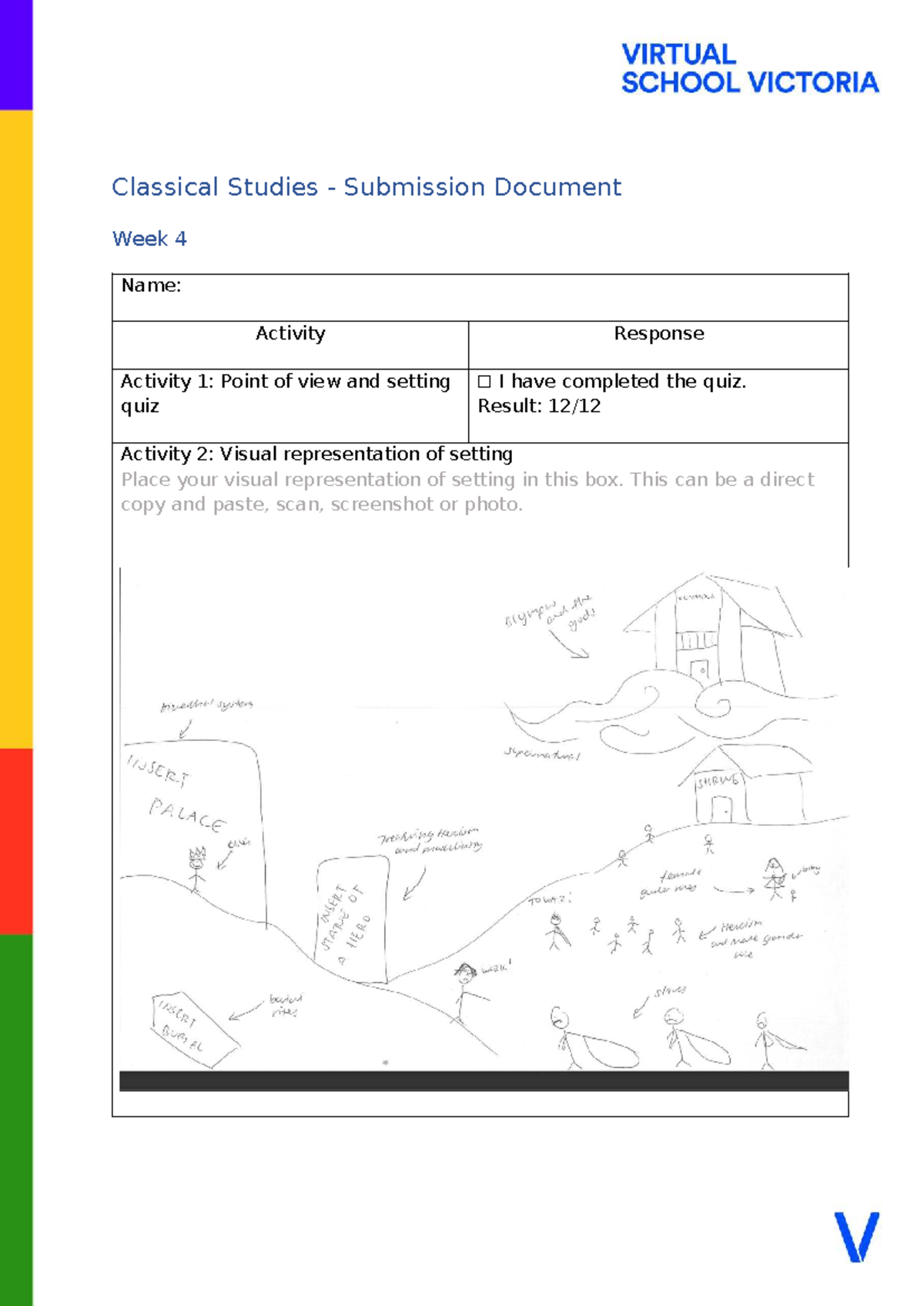 Submission Doc Week 4 - the Iliad assignment - Classical Studies ...