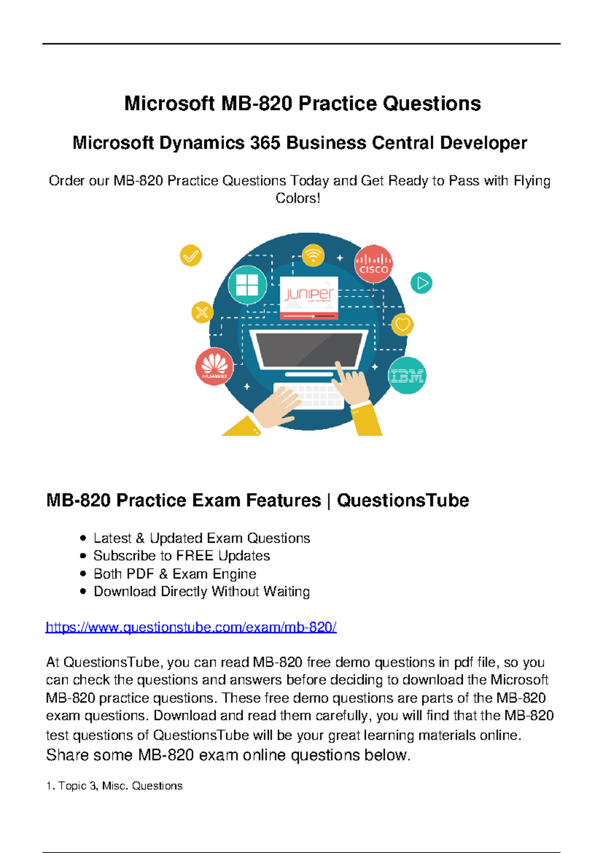 Fresh Microsoft MB-820 Practice Questions - 2024 Quick Preparation ...
