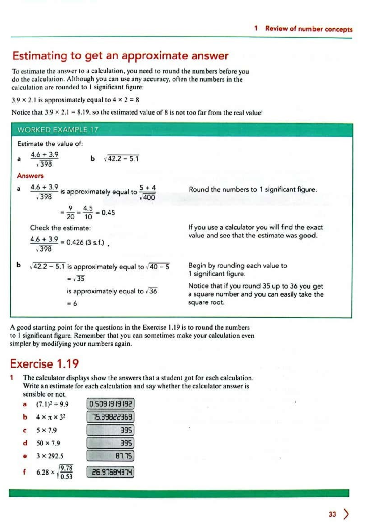 Igcse Math Review: Estimating Number Concepts and Calculations - Studocu