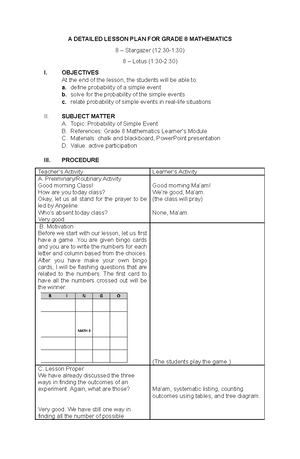 7 DLP Systematic Listing - A DETAILED LESSON PLAN FOR GRADE 8 ...