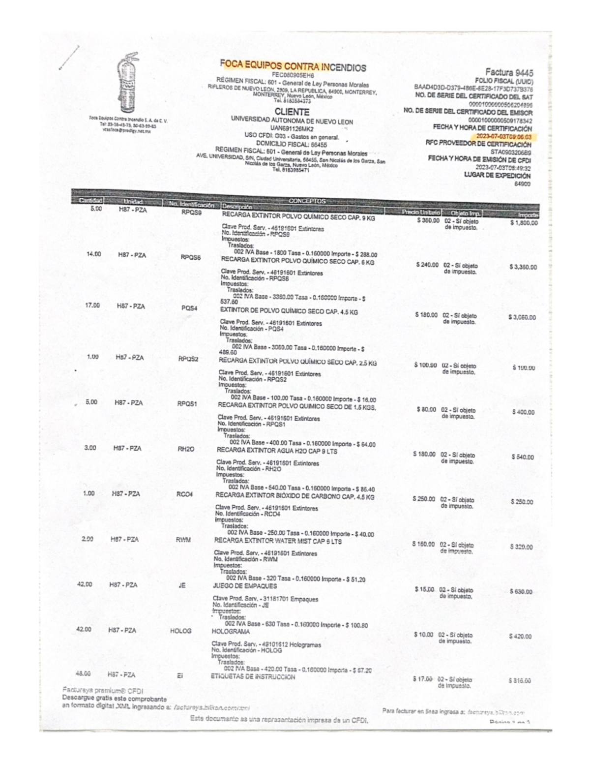 FOCA Equipos Contra Incendios - FOCA EQUIPOS CONTRA INCENDIOS ...