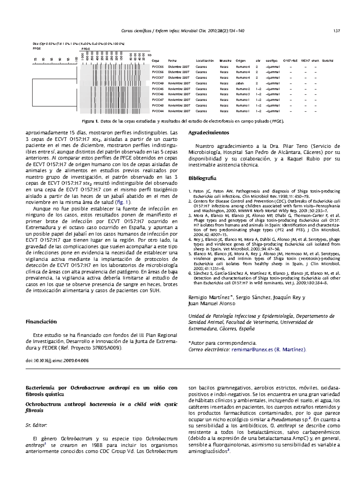 Bacteriemia por Ochrobactrum anthropi en un niño con fibrosis quística ...