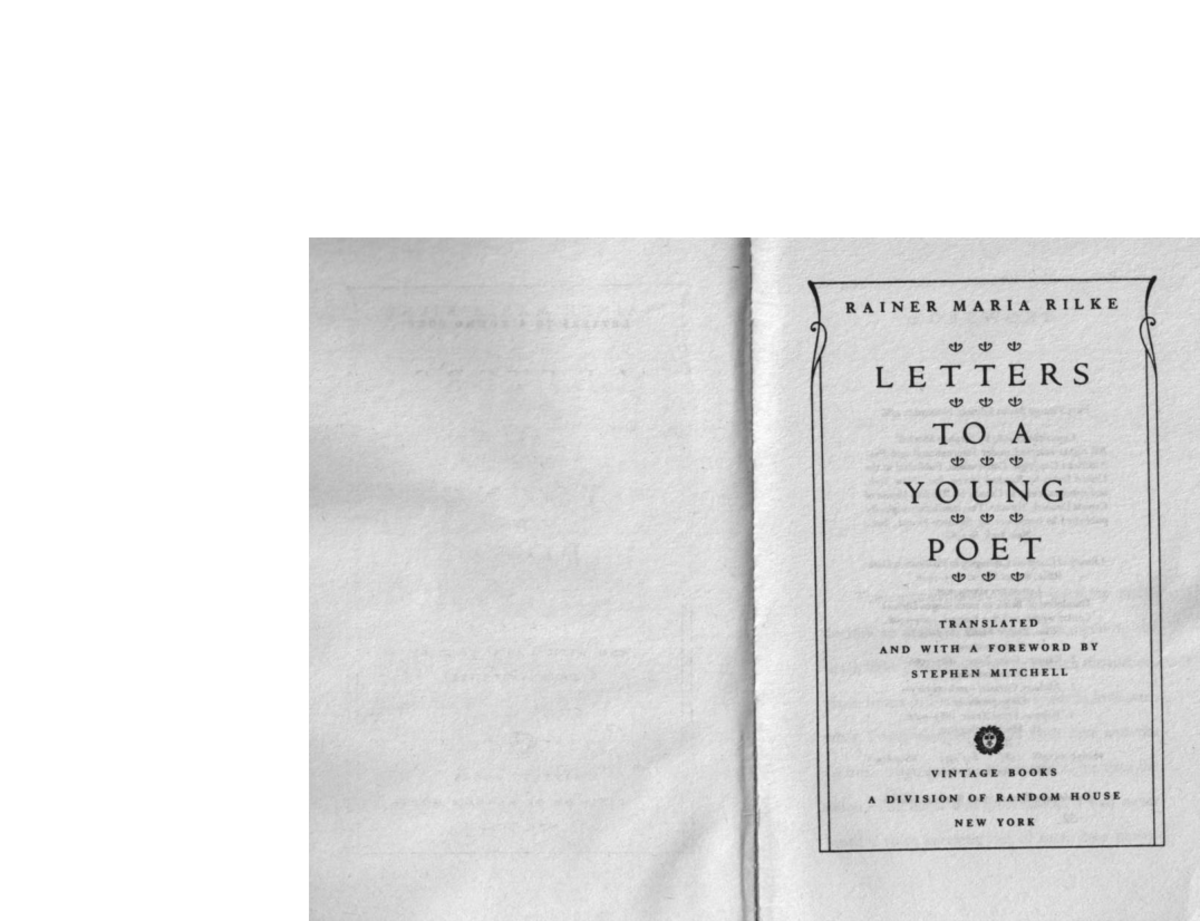 Final Exam Study Guide for Course Code XYZ123: Rilke's Letters to a ...