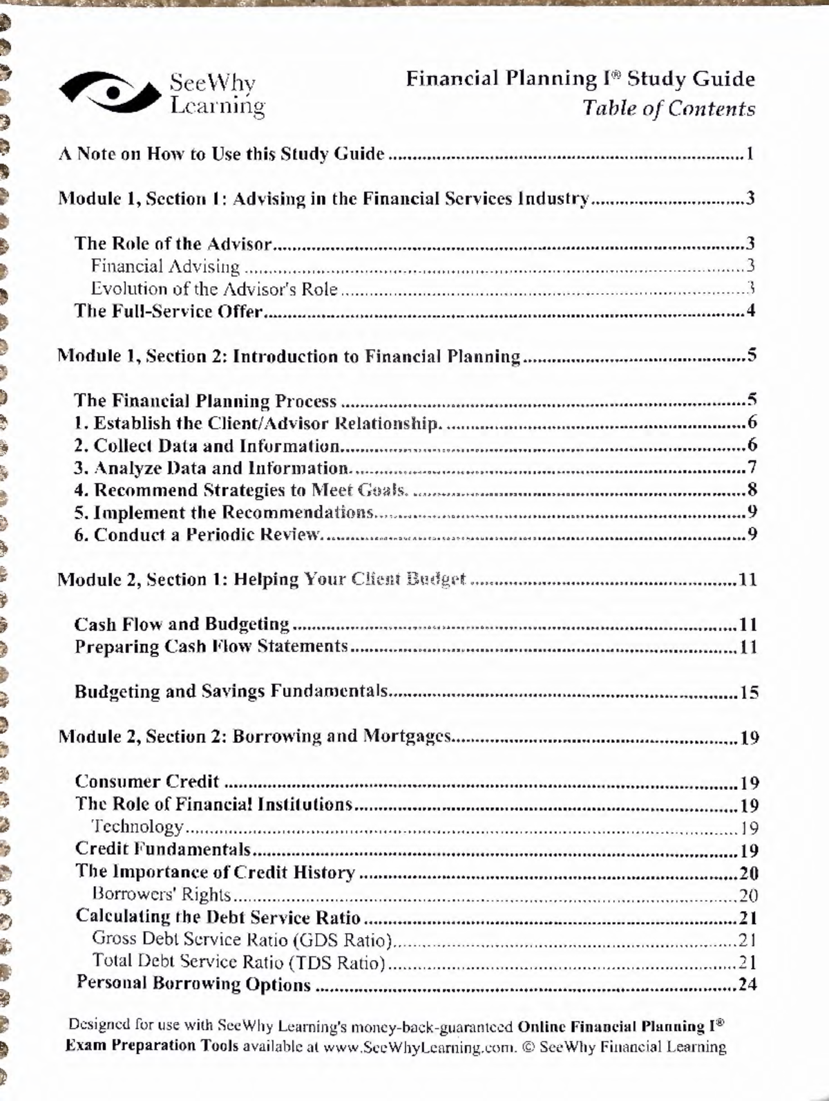 Financial Planning I® Study Guide: Key Concepts & Exam Prep Insights ...