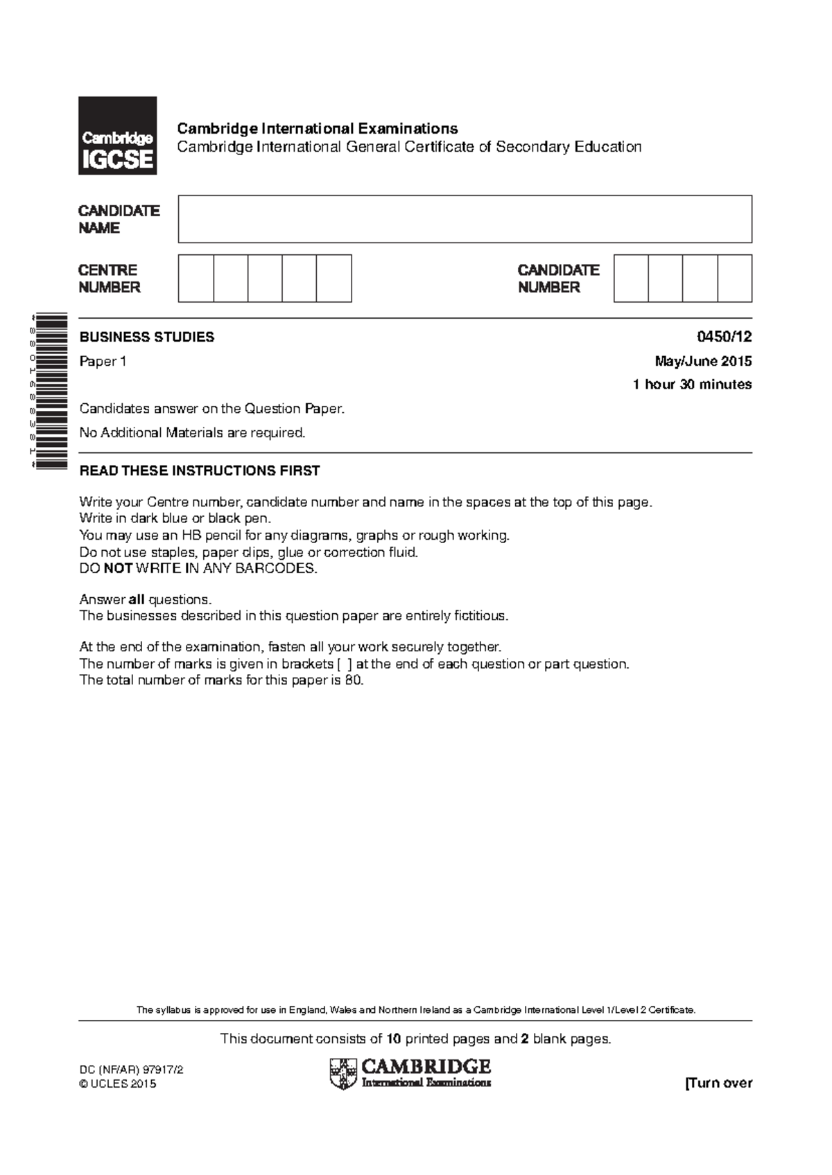 0450 s15 1 2 qp - Hhnn - This document consists of 10 printed pages and ...