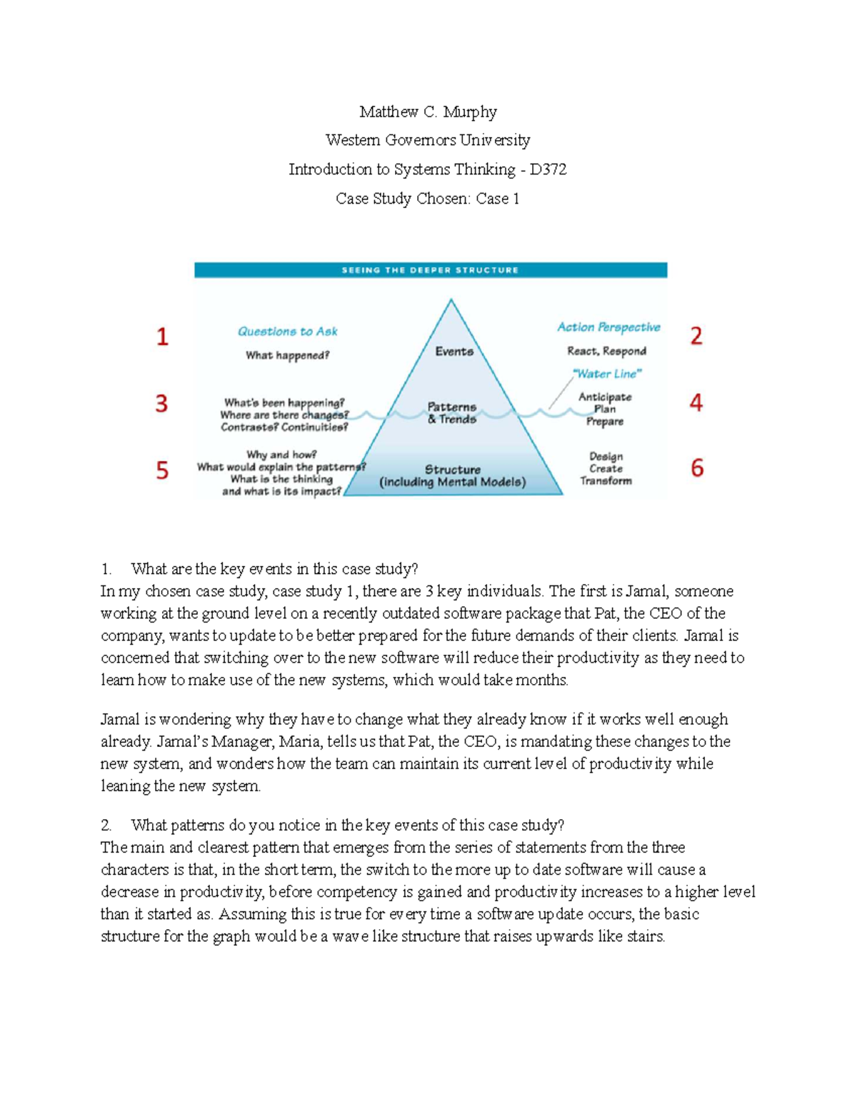 D372 Systems Thinking Case Study: Analyzing Limits to Success - Studocu