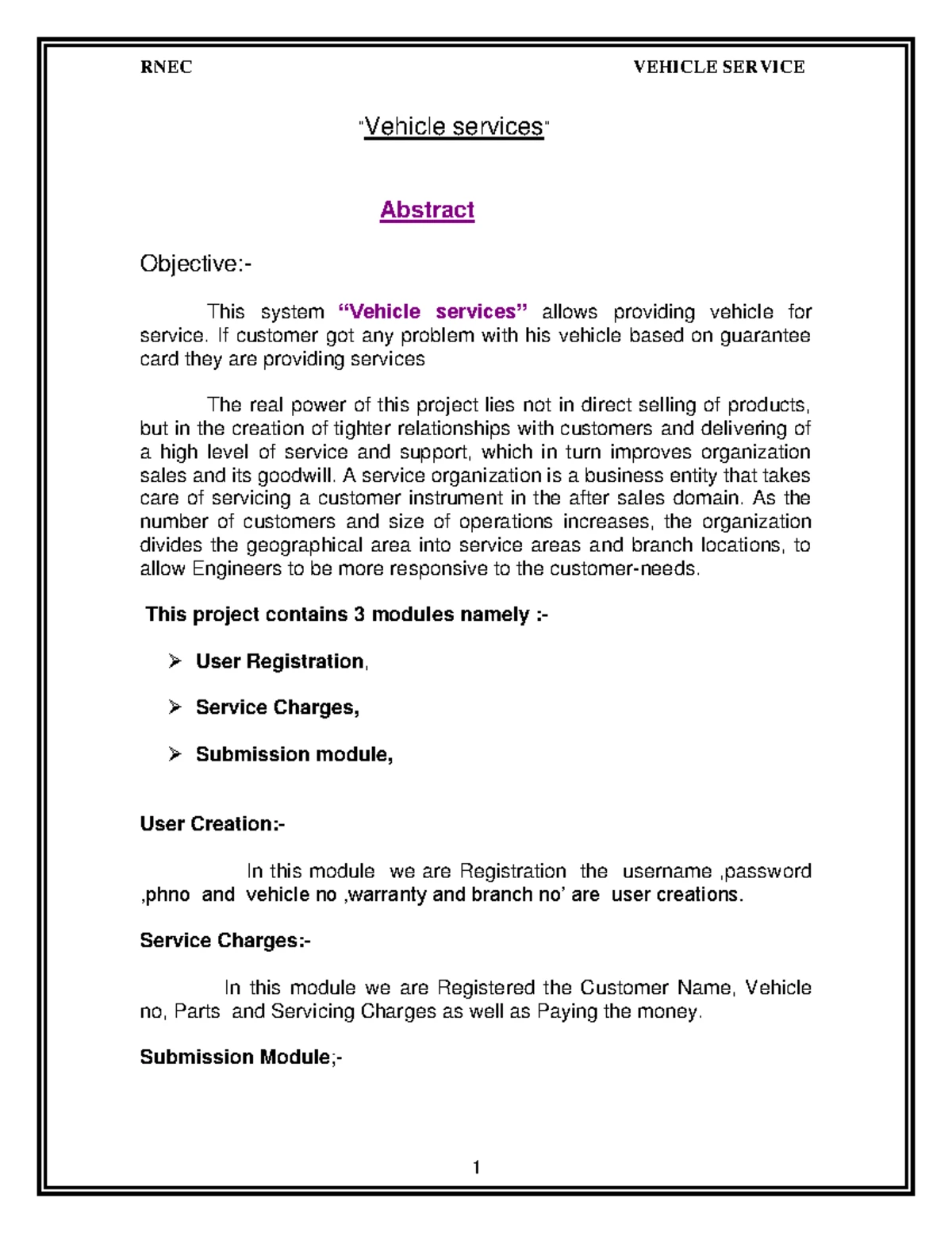 Banking System Project - ABSTRACT This project is aimed at developing ...