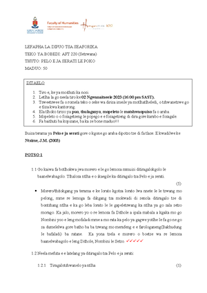 Setswana Starter Pack - Peace Corps/ Botswana An Introduction to the ...