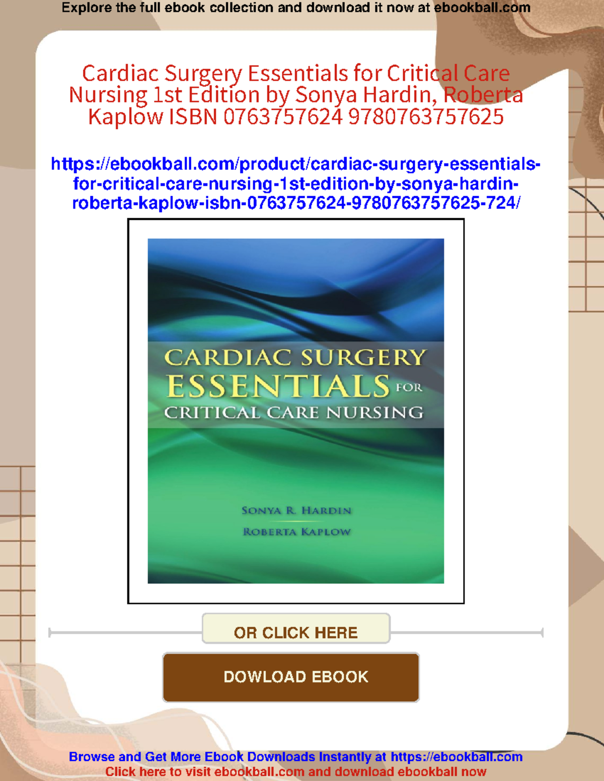 Cardiac surgery essentials for critical care nursing: A comprehensive ...