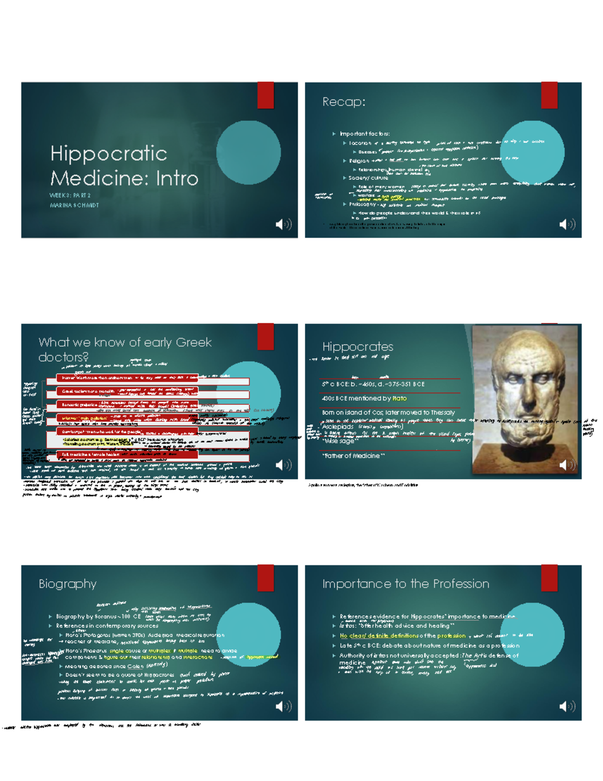 Hippocratic Medicine: Key Concepts and Influences - Lecture Notes - Studocu