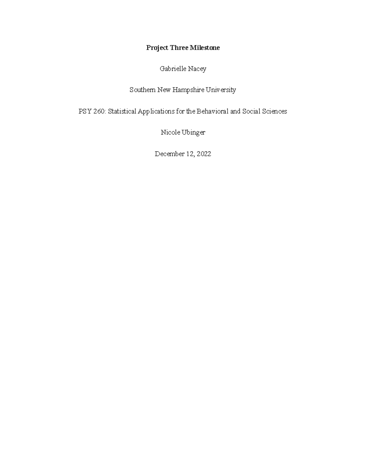 6.3 PSY260 - Project Three Milestone: Police Spending Analysis - Studocu