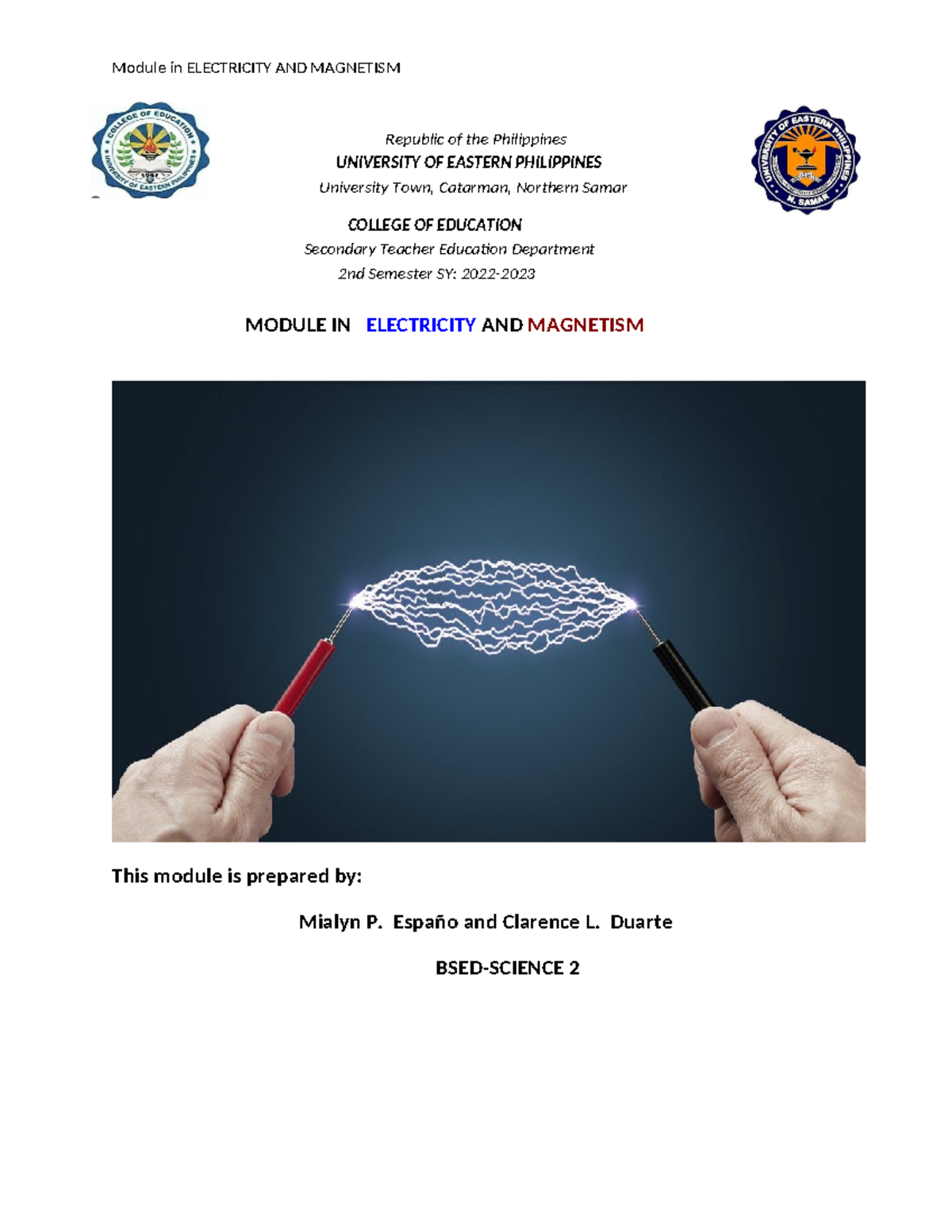 Series-Parallel Circuits - Españo, Duarte - Republic of the Philippines ...