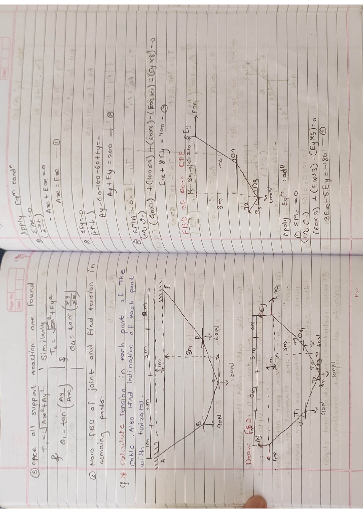 Unit 4 EM - Comprehensive Notes on Engineering Mechanics Calculations ...