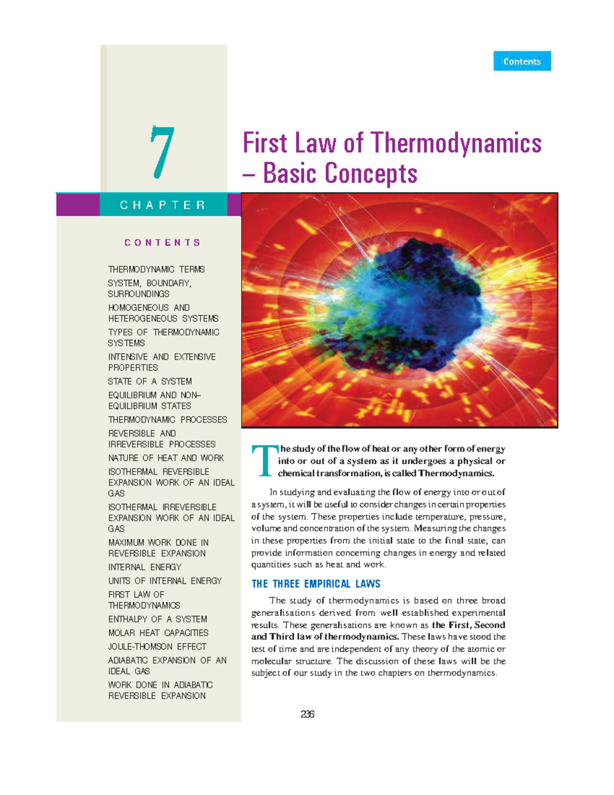 Ch 07: First Law of Thermodynamics - Basic Concepts (236) - Studocu