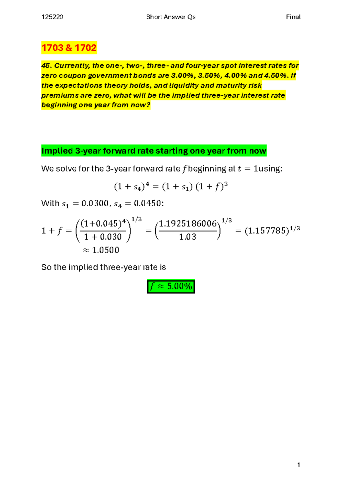 125220 Short Answer Questions - Final Exam Review 1703 1702 - Studocu