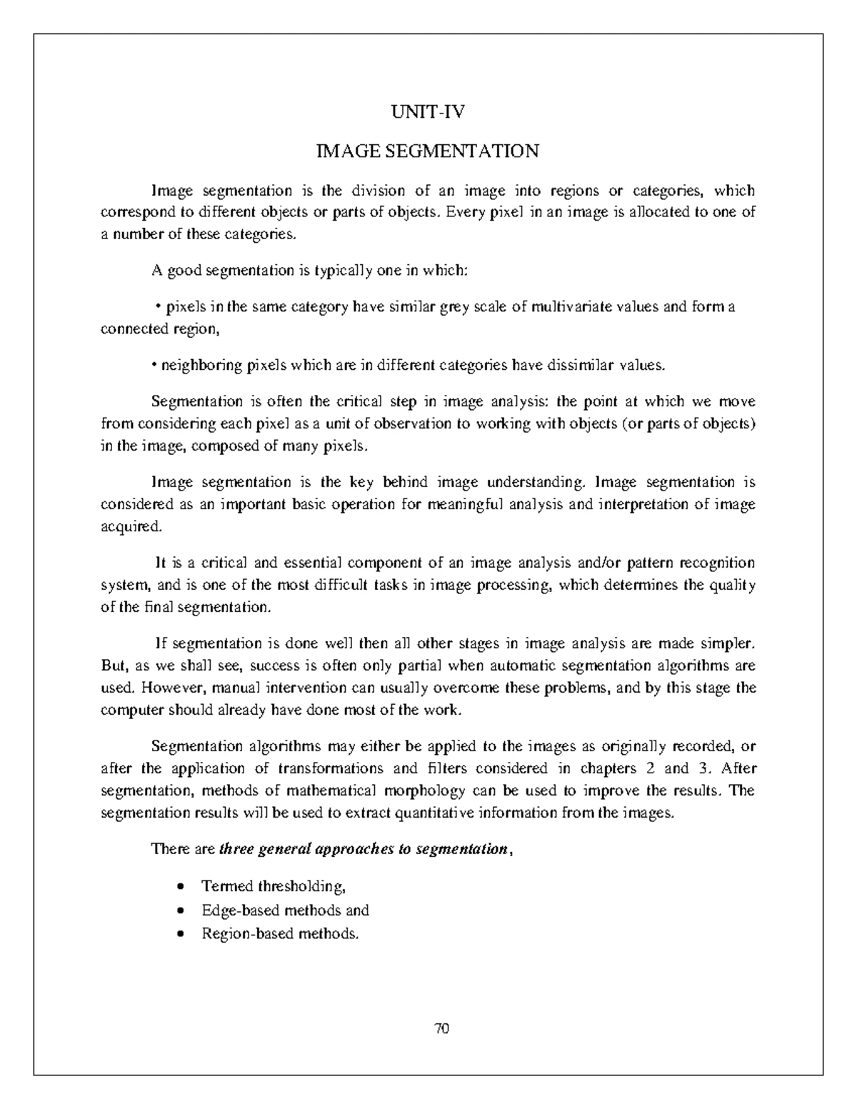 DIP - DIP notes - UNIT IV IMAGE COMPRESSION Lossless compression ...