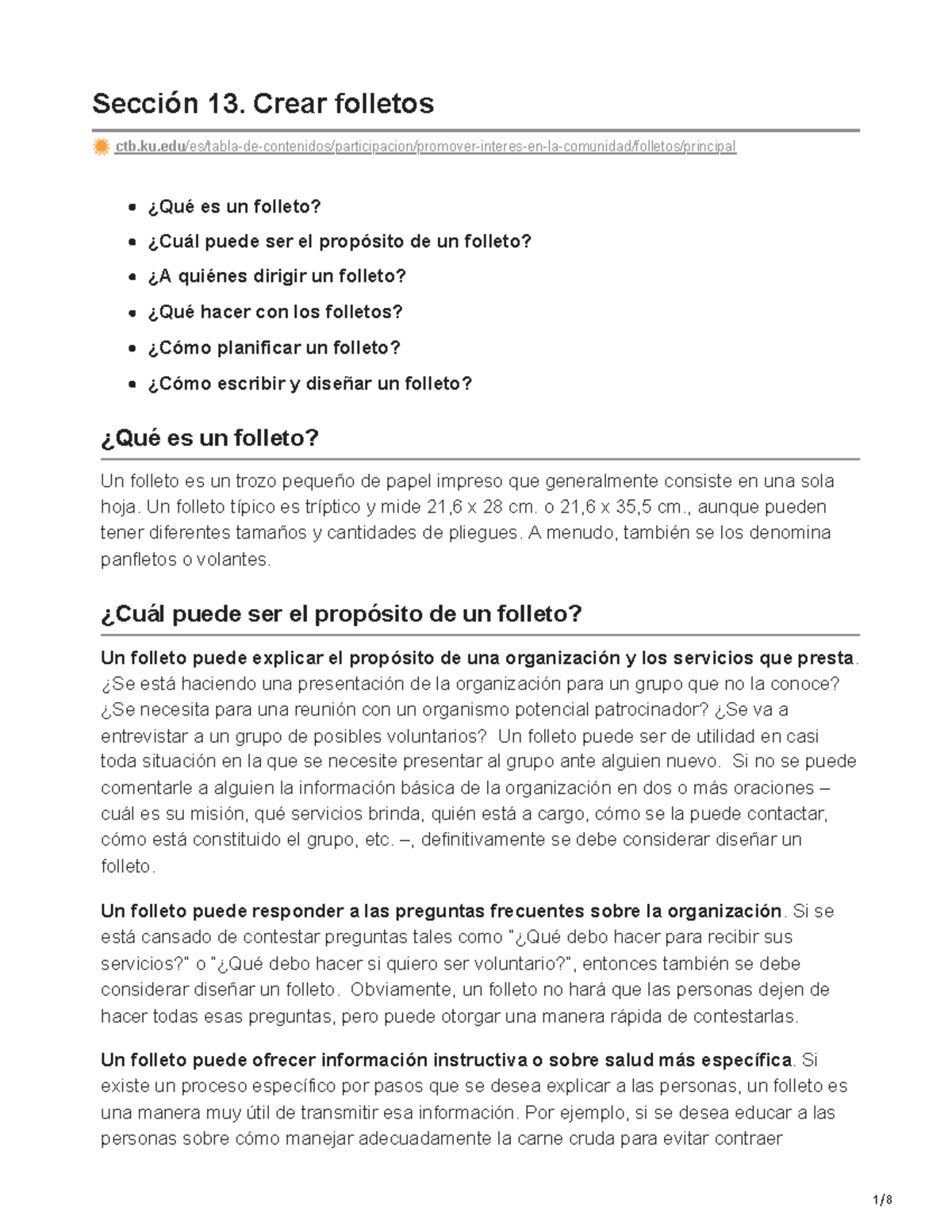 LO SEM04 Crear Folletos: Guía para el Diseño y Contenido Efectivo - Studocu