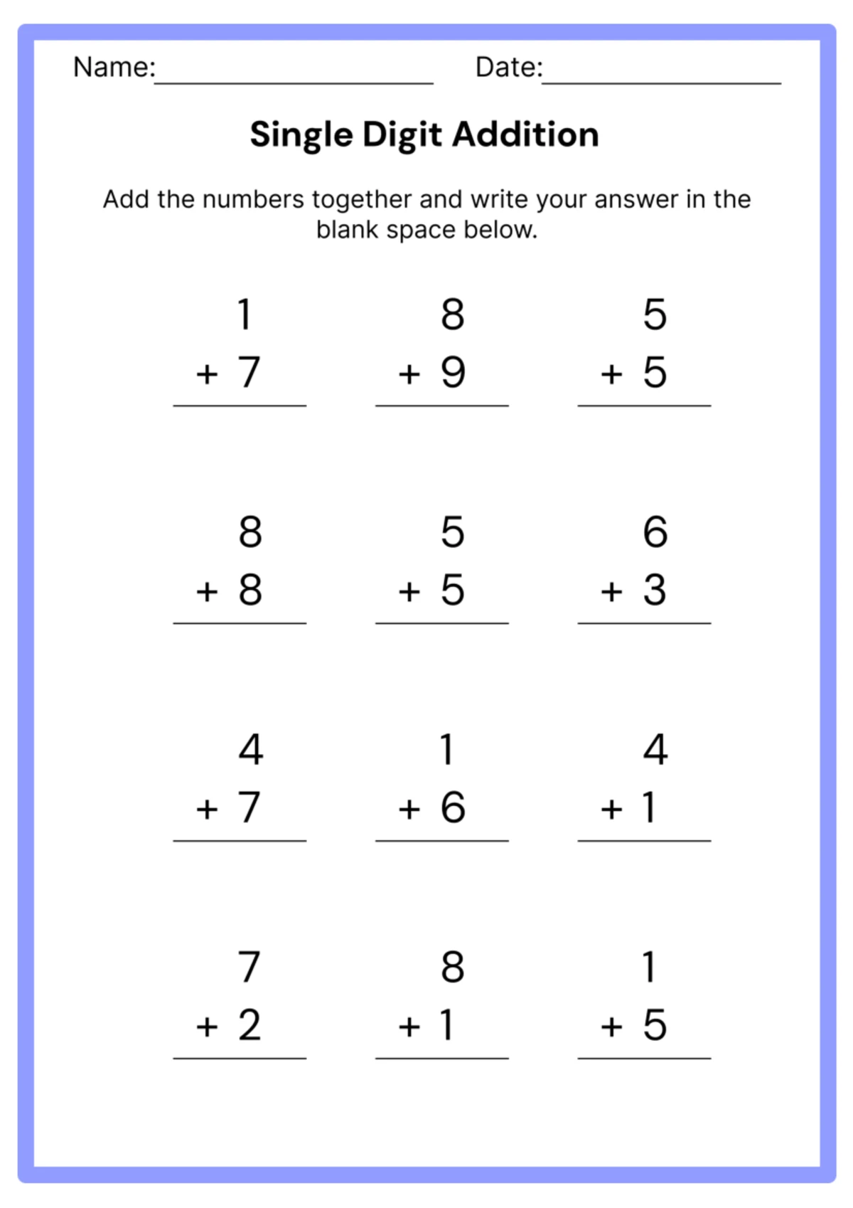 Multi-Digit Addition with Carrying Practice – 4th Grade Worksheet ...