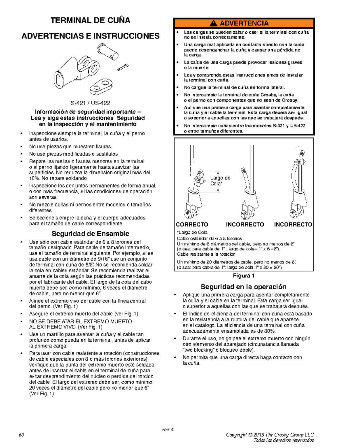 Guía de Seguridad y Uso para Terminal de Cuña S-421/US - Studocu