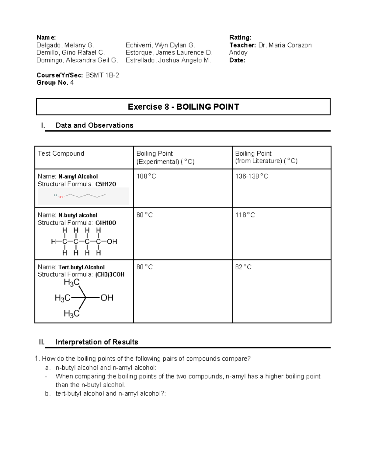 Exercise-8 G4 - lab experiment - Name: Delgado, Melany G. Demillo, Gino ...