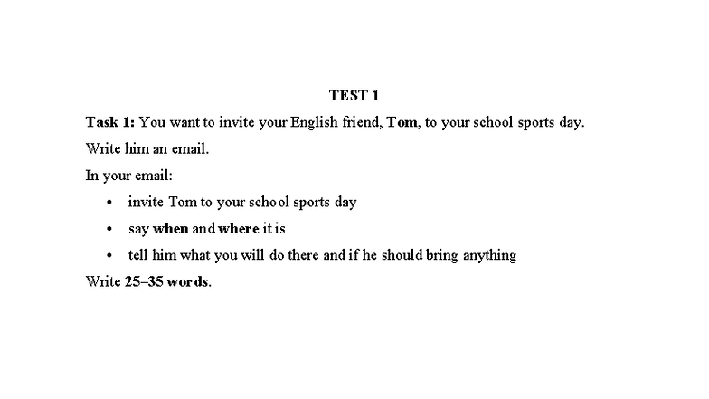 ENG 101: Email Invitation & Picture Story Writing Tasks - Studocu