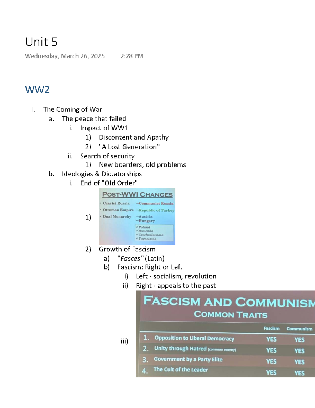 Unit 5 Notes: The Rise of Conservatism & Soviet Union's Fall - Studocu