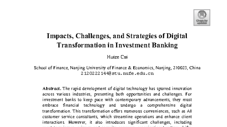 Impacts, Challenges, and Strategies of Digital Transformation in ...