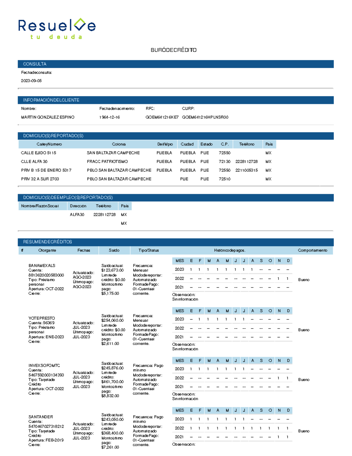 55D1A7D5C9D51728 - DOCUMENTO EXCENTO - BURÓDECRÉDITO CONSULTA ...